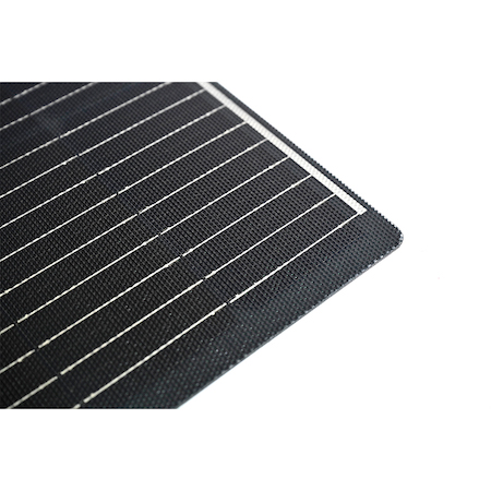 100W Semi-Flexi Solar Panel Black Rear Exit - SolarGo2