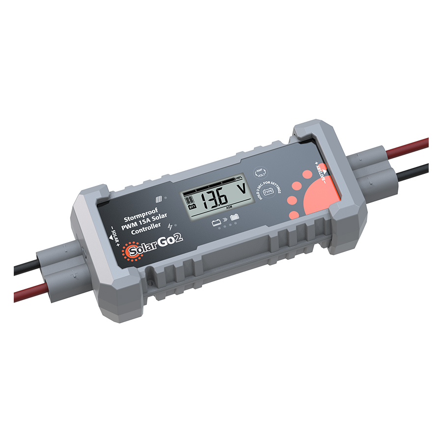 Tough PWM Inline Charge Controller 15A - SolarGo2