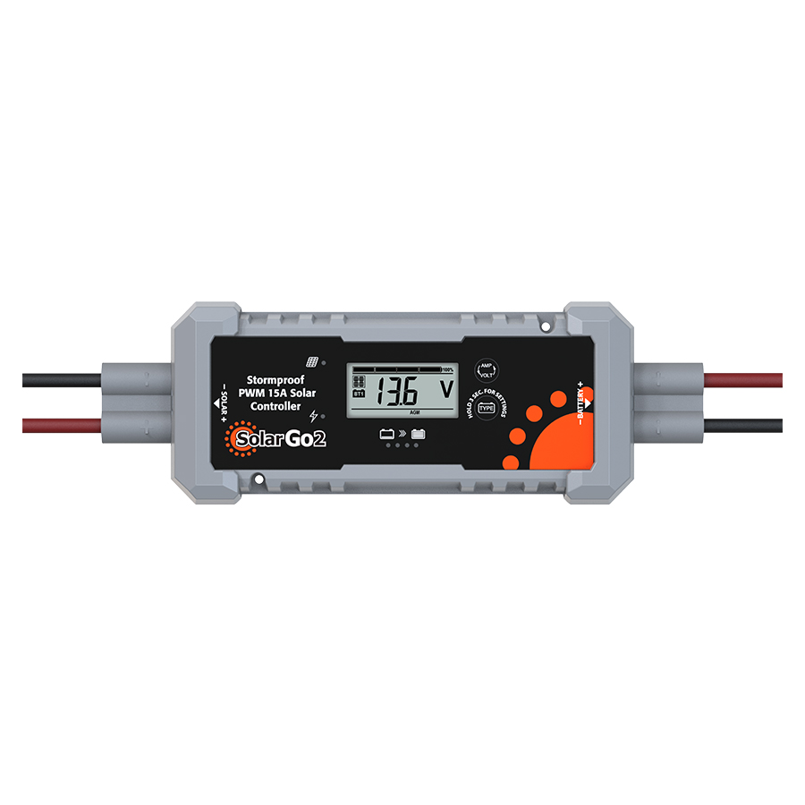 Tough PWM Inline Charge Controller 15A - SolarGo2